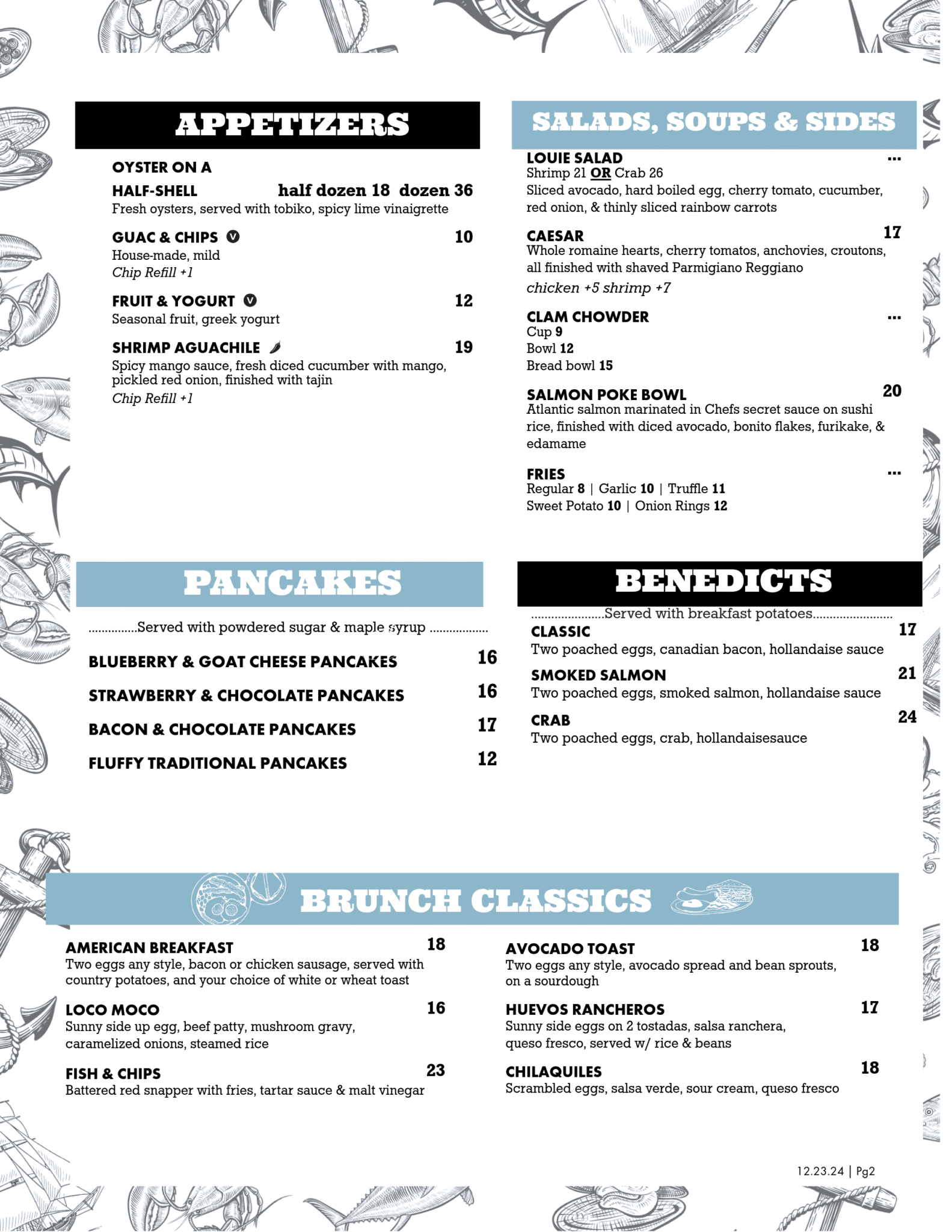 MENUS — The Ramp