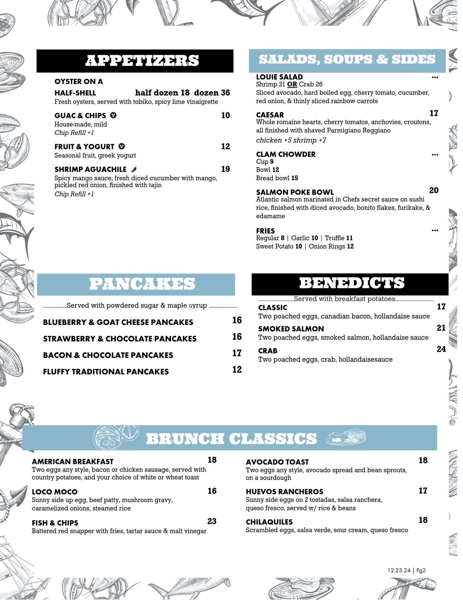 MENUS — The Ramp